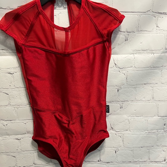 Tiger Friday | One Pieces | Tiger Friday Cl Radiance Ruby Red Leotard ...